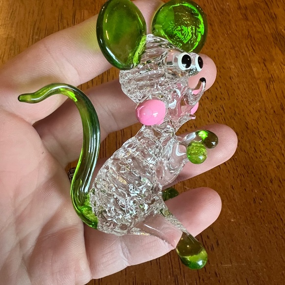 Accents | Eccentric Hand Made 325 Blown Spun Art Glass Mouse Unique ...
